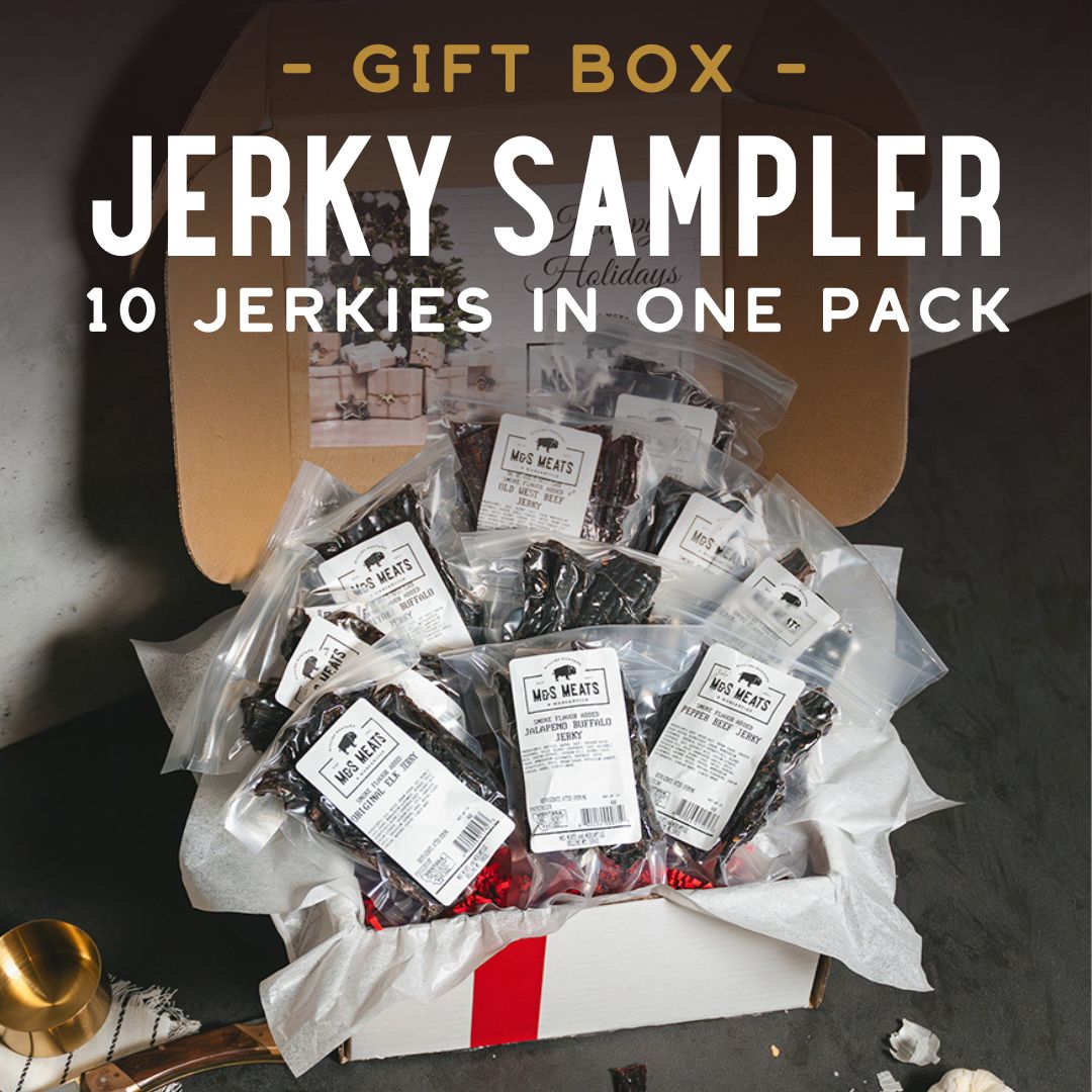 Gift Box:The Jerky Sampler - You Deserve It All! – M&S Meats Montana
