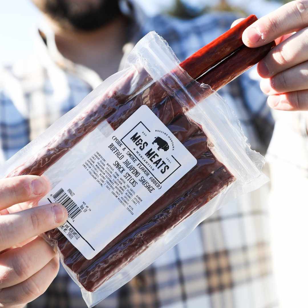Buffalo Jalapeno Snack Sticks 7pk – M&S Meats Montana