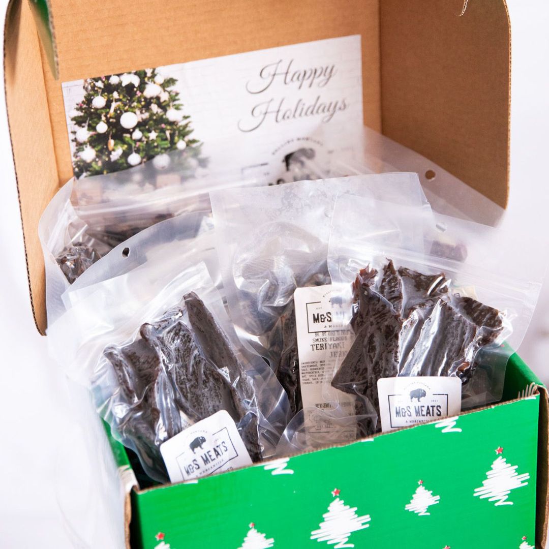 Gift Box:The Jerky Sampler - You Deserve It All! – M&S Meats Montana