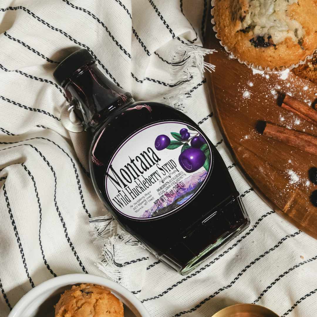 Wild Huckleberry Syrup 10 oz – M&S Meats Montana